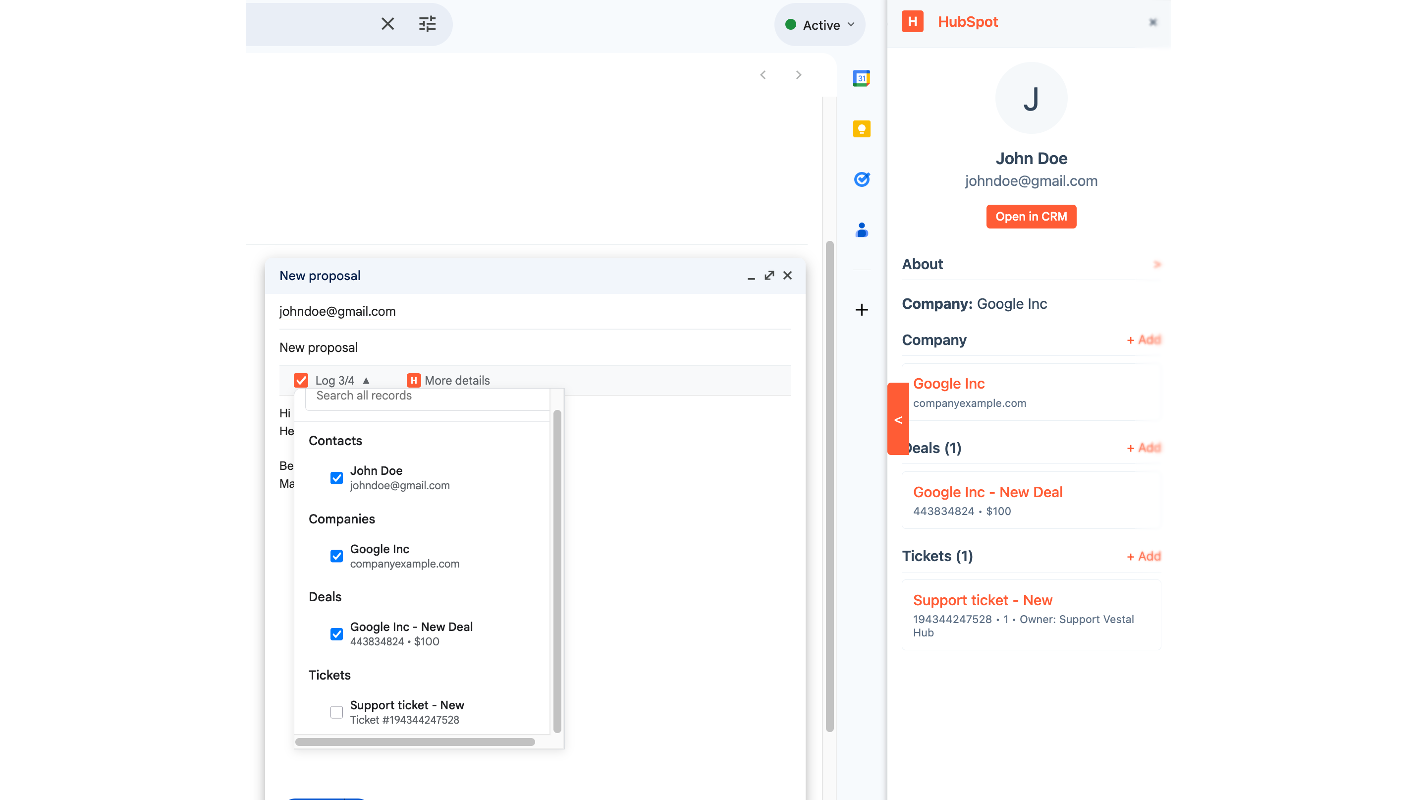 CRM Email Sync - Firefox Gmail integration - App for HubSpot | HubSpot